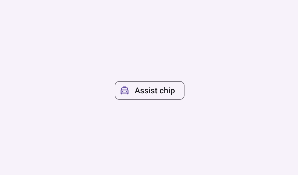 AssistChip – Jetpack Compose Component in Material 3 Compose – Material 3 Compose Documentation